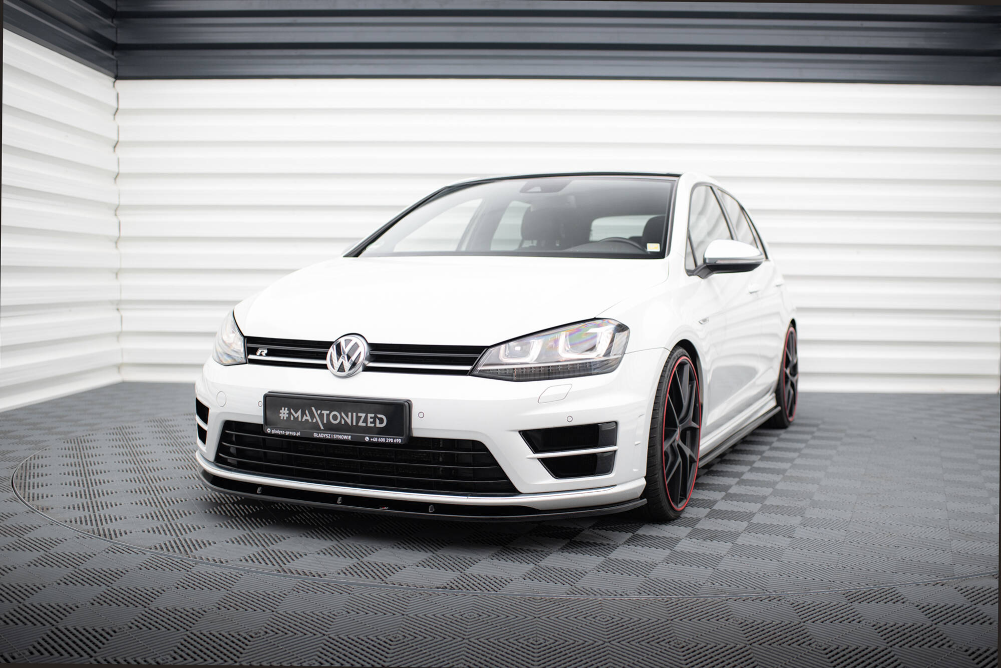 Volkswagen Golf 7 R / R-line - Lâmina frontal V.1 - Unicartuning ...